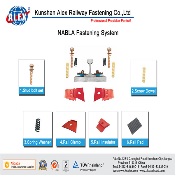 Nabla Type Railway Fastening System-Kunshan Alex Railway Fastening Co ...