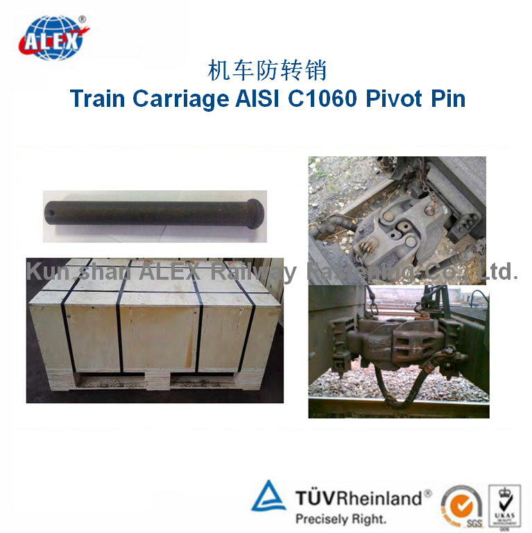 Pivot pin for Train carriage-铁路轨道配件｜非标紧固件｜火车机车配件｜桥梁隧道配件工厂-昆山艾力克斯铁路配件有限公司